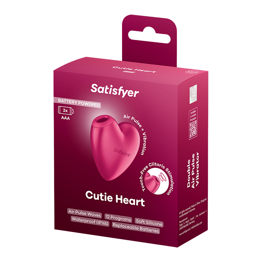 Satisfyer Cutie Heart - Battery Powered | Air Pulse Vibrators ...