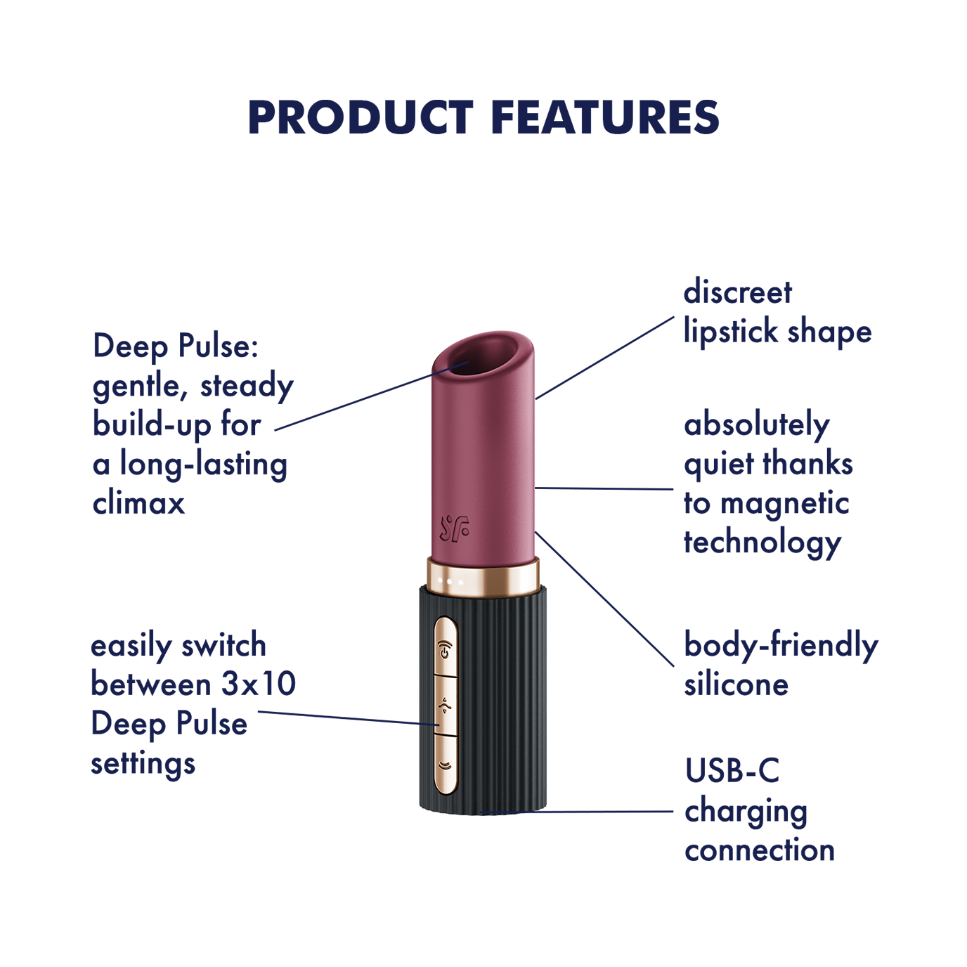 Satisfyer Deep Kiss | Tryckvågsvibratorer | Vibratorer | Produkte ...